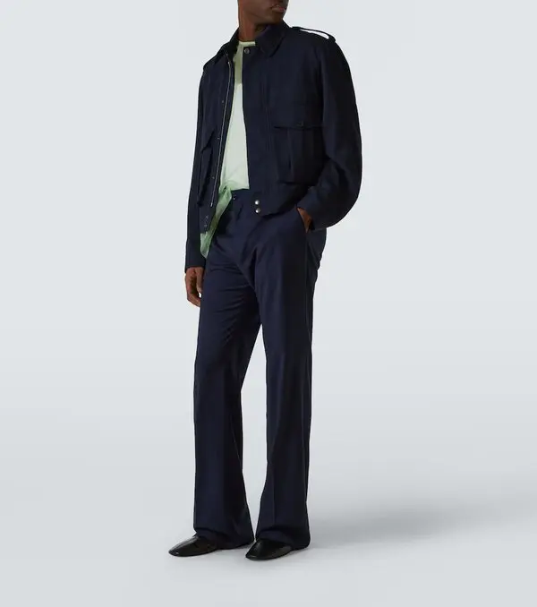 Dries Van Noten Wool Gabardine Jacket