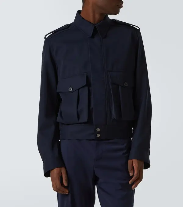 Dries Van Noten Wool Gabardine Jacket