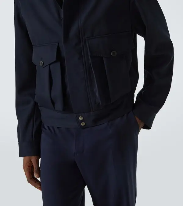 Dries Van Noten Wool Gabardine Jacket