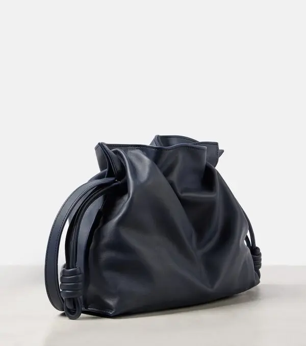 Loewe Flamenco Medium Leather Clutch - Blue