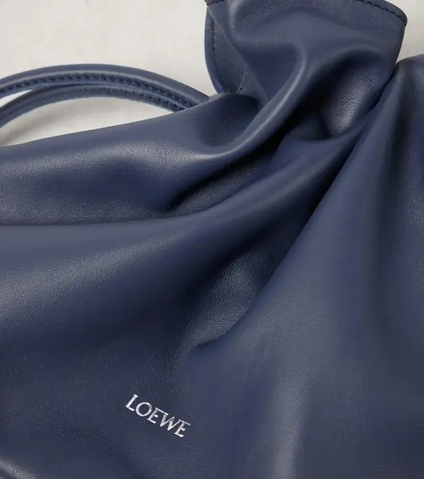Loewe Flamenco Medium Leather Clutch - Blue