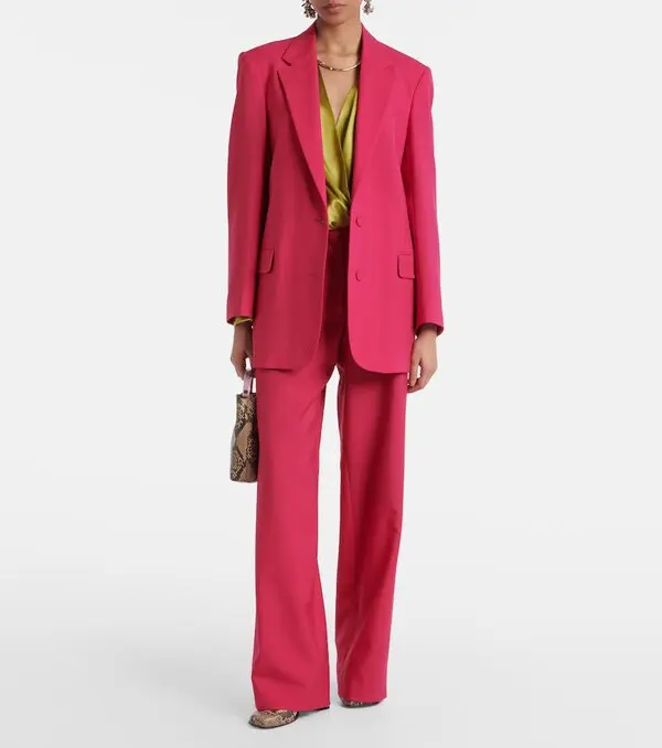 Dries Van Noten Oversized Wool And Mohair Blazer
