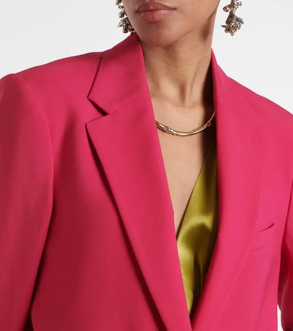 Dries Van Noten Oversized Wool And Mohair Blazer