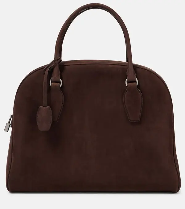 THE ROW India 12 Suede Tote Bag - Brown