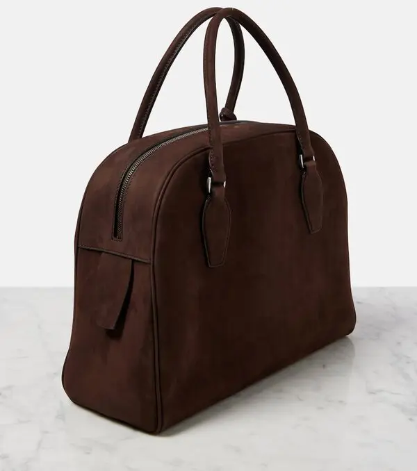 THE ROW India 12 Suede Tote Bag - Brown