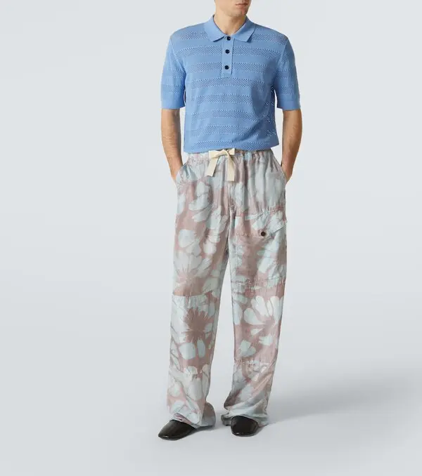 Dries Van Noten Knitted Polo Shirt