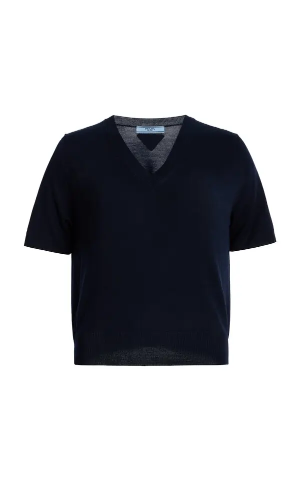 Prada Knit Wool Sweater - Blue