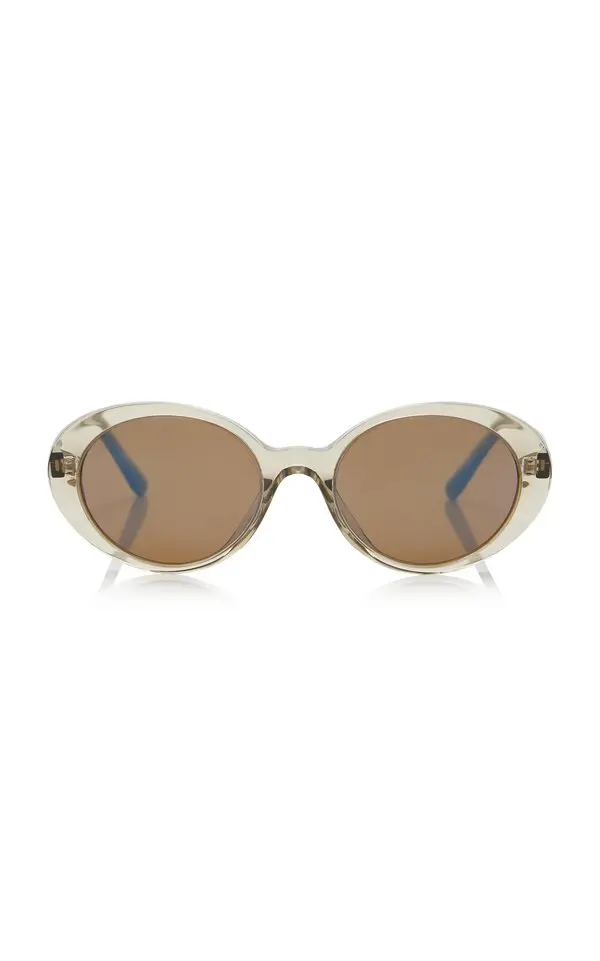 Oliver Spencer Lumar Round-frame Sunglasses - Grey
