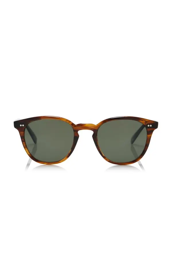 Oliver Spencer Desmon Round-frame Sunglasses - Brown
