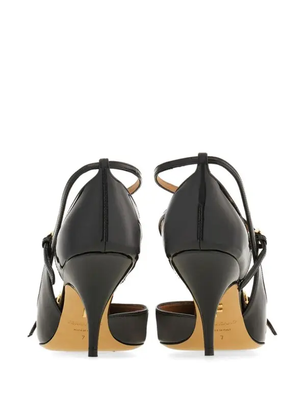 FERRAGAMO 70mm Leather Pumps - Black