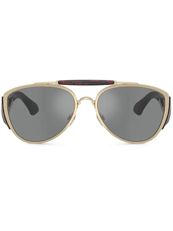 Burberry Pilot Sunglasses - Gold