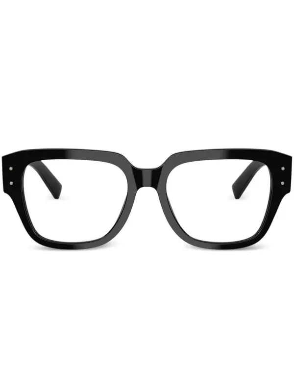 Dolce & Gabbana Logo-engraved Glasses - Black