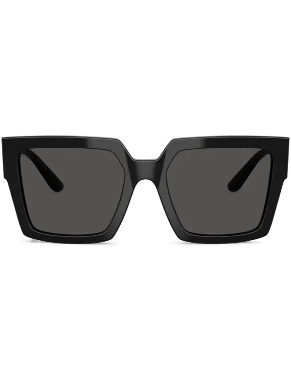 Dolce & Gabbana Logo-plaque Sunglasses - Black