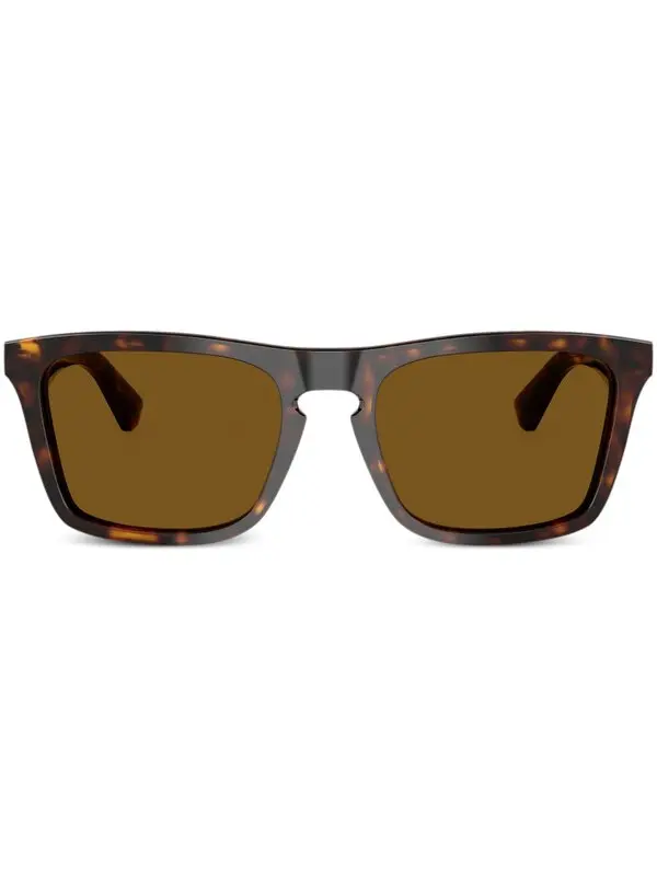 Burberry Logo-print Sunglasses - Brown