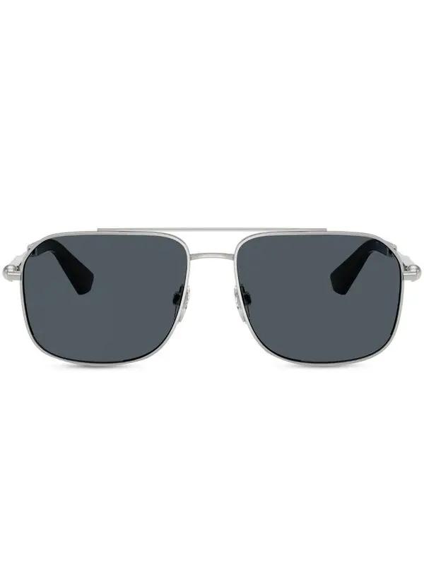 Burberry Logo-engraved Sunglasses - Silver