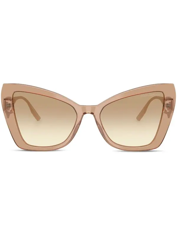 Dolce & Gabbana Butterfly-frame Sunglasses - Neutrals