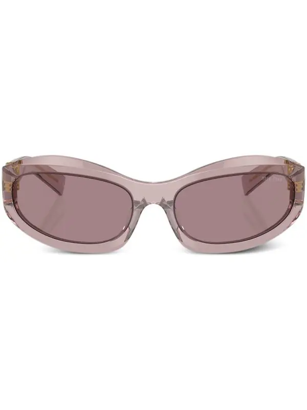 Miu Miu Geometric-frame Sunglasses - Purple