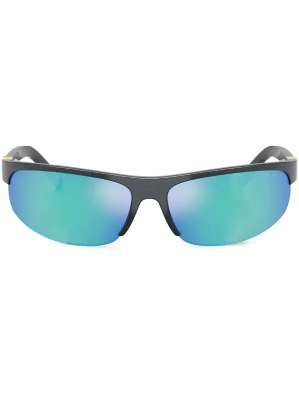 Miu Miu Navigator-frame Sunglasses - Grey
