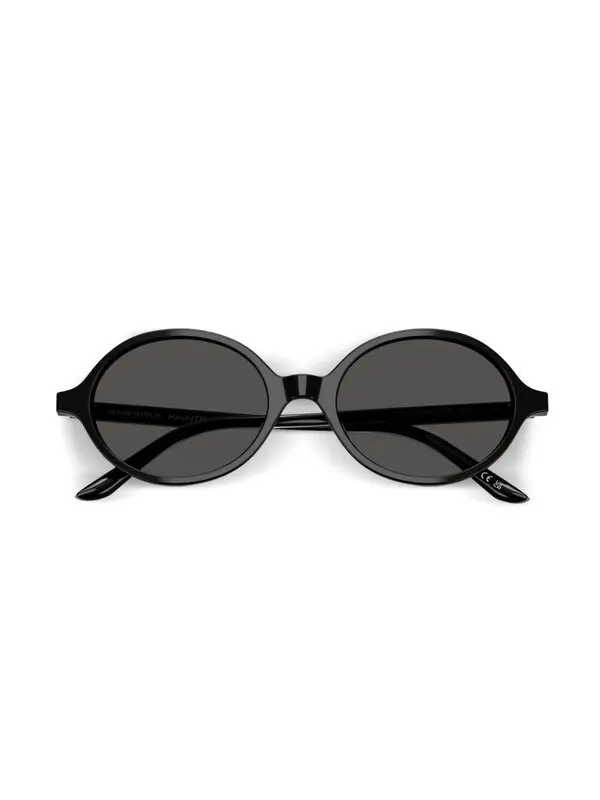 Oliver Spencer Round-frame Sunglasses - Black