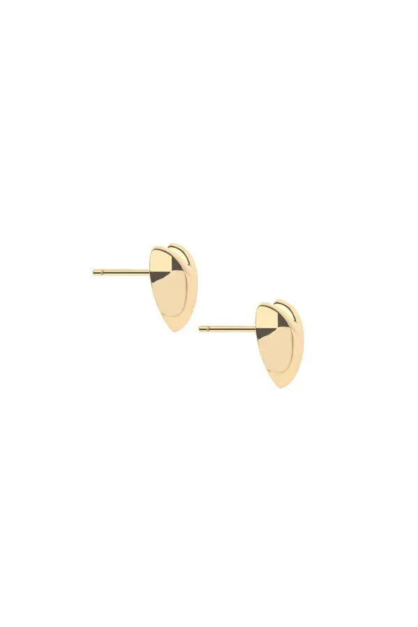 JANE WIN Love Tender Heart Stud Earrings