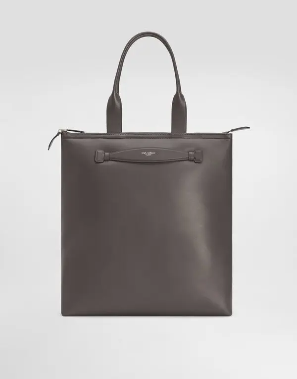 Dolce & Gabbana Calfskin Nappa Leather Shopper - Grey