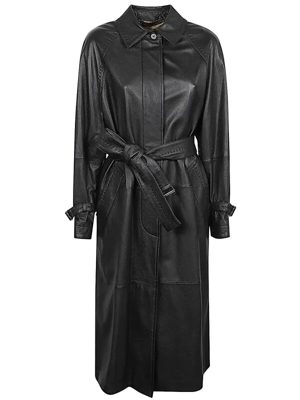 max mara - Leather Trench Coat