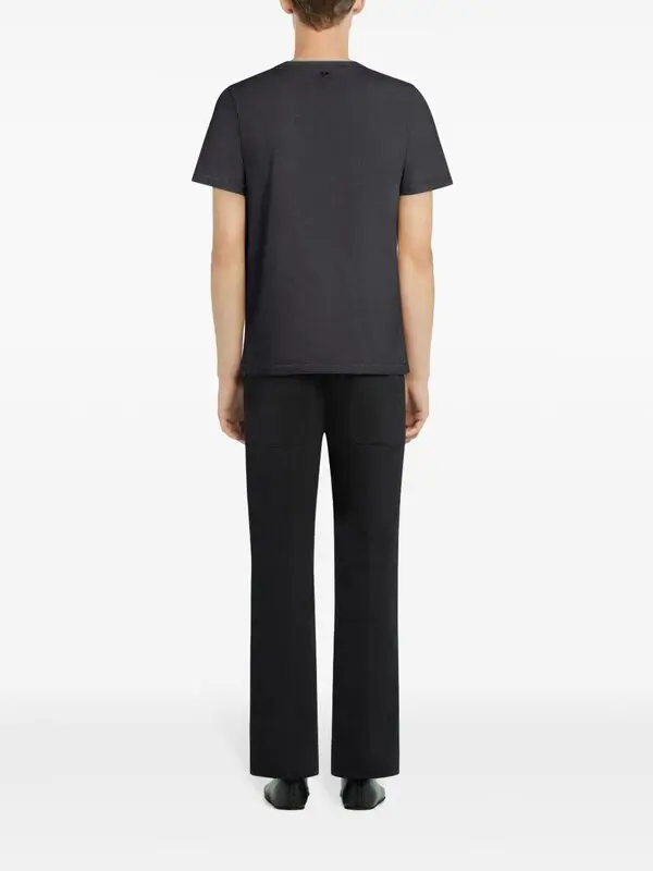 COURREGES Logo-print T-shirt - Grey
