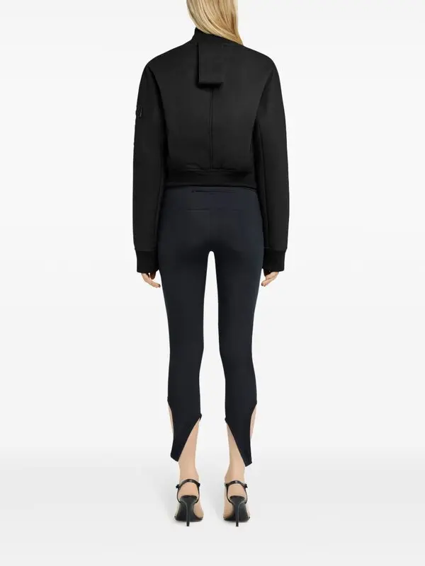 COURREGES Cropped Bomber Jacket - Black