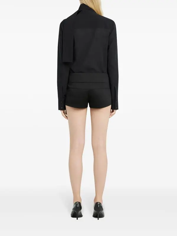 COURREGES Belted Mini Shorts