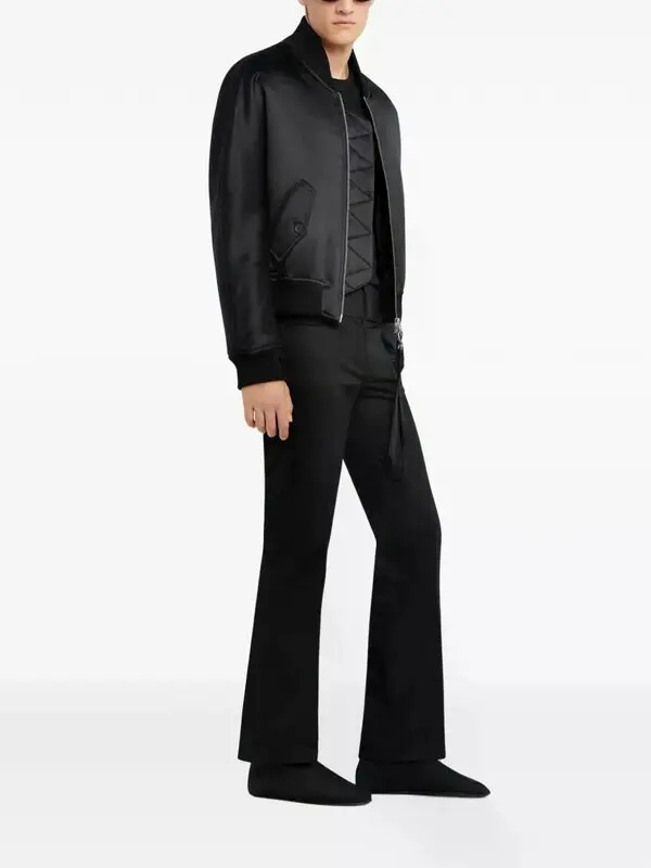 COURREGES Satin Bomber Jacket