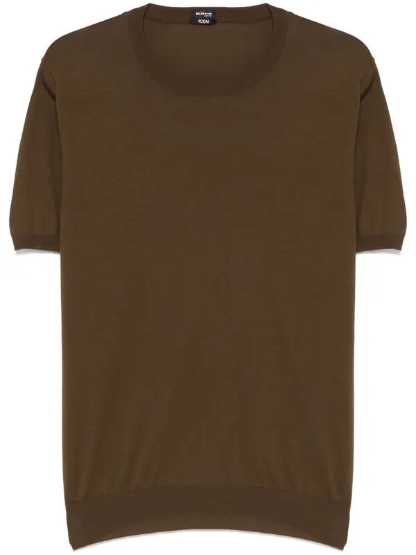 Kiton Knitted T-shirt - Brown