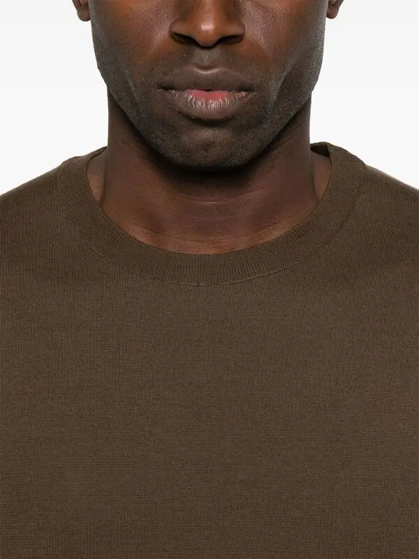 Kiton Knitted T-shirt - Brown