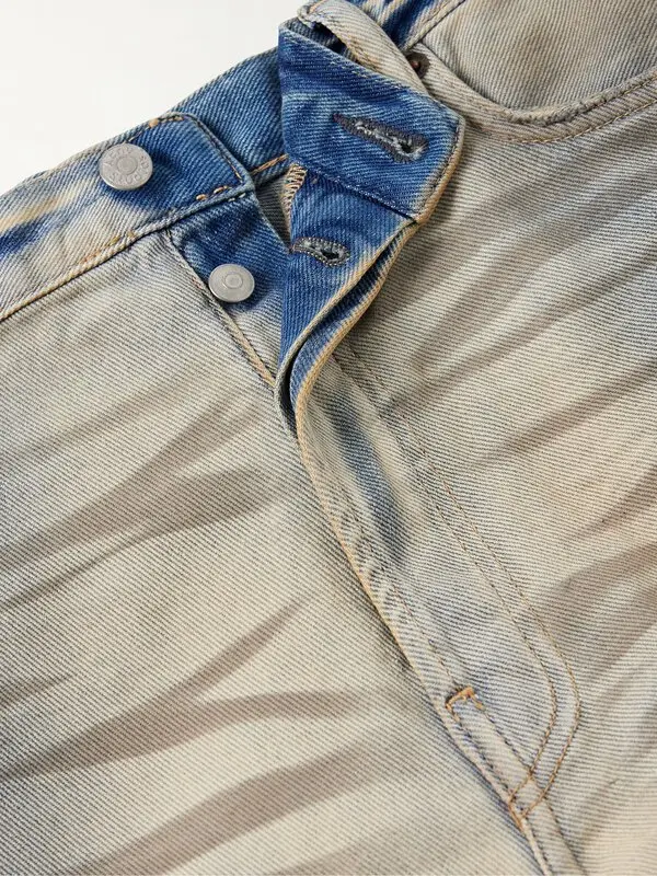 完売品 Acne Studios 1999 Carver 29/30 Acne Studios 1999 Carver Straight-Leg Distressed Jeans In Blue