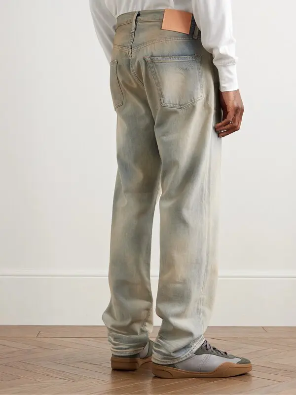 Acne Studios 1999 Carver Straight-Leg Distressed Jeans In Blue 