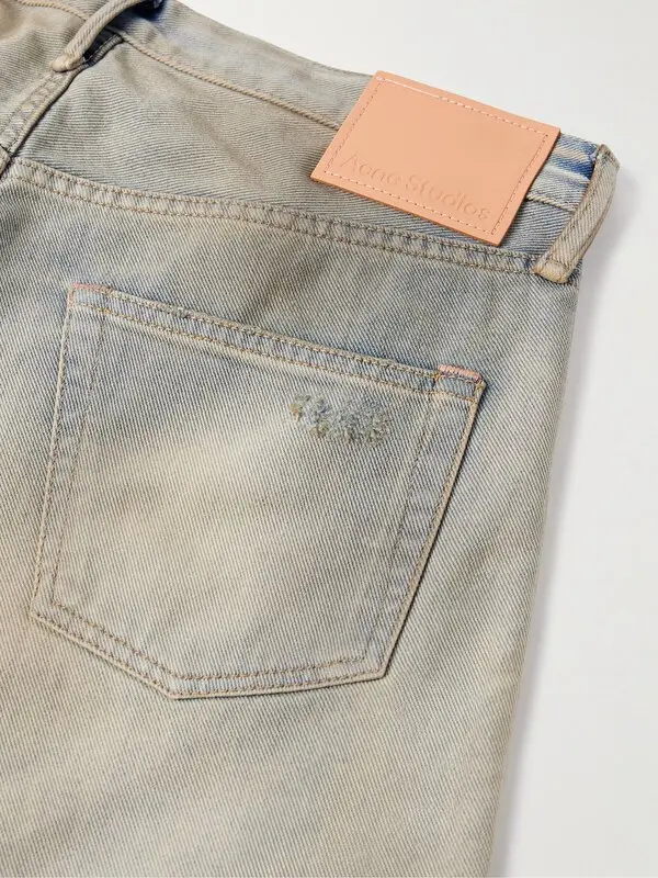 Acne Studios 1999 Carver Straight-Leg Distressed Jeans In Blue