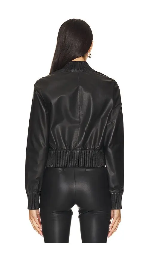 Lamarque Kordella Leather Jacket In Black 20% Off Editorialist