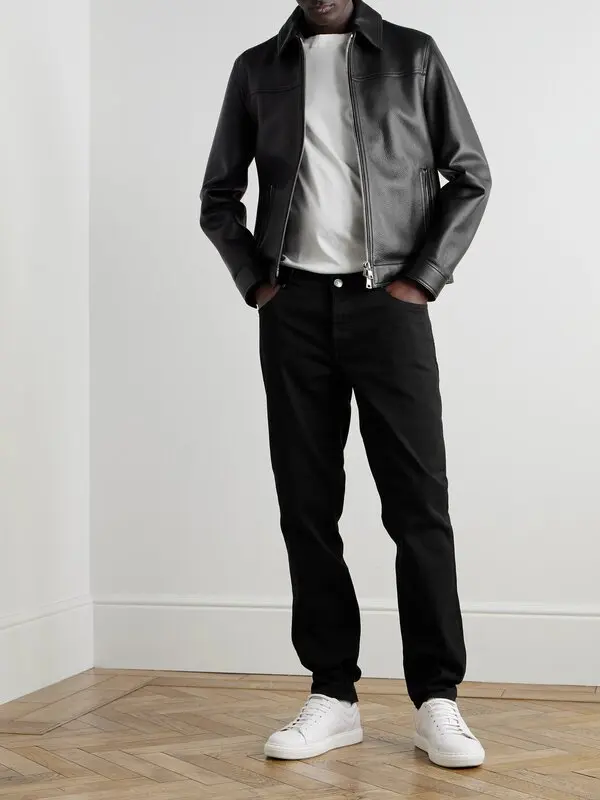 Brunello Cucinelli Slim-fit Straight-leg Jeans - Black