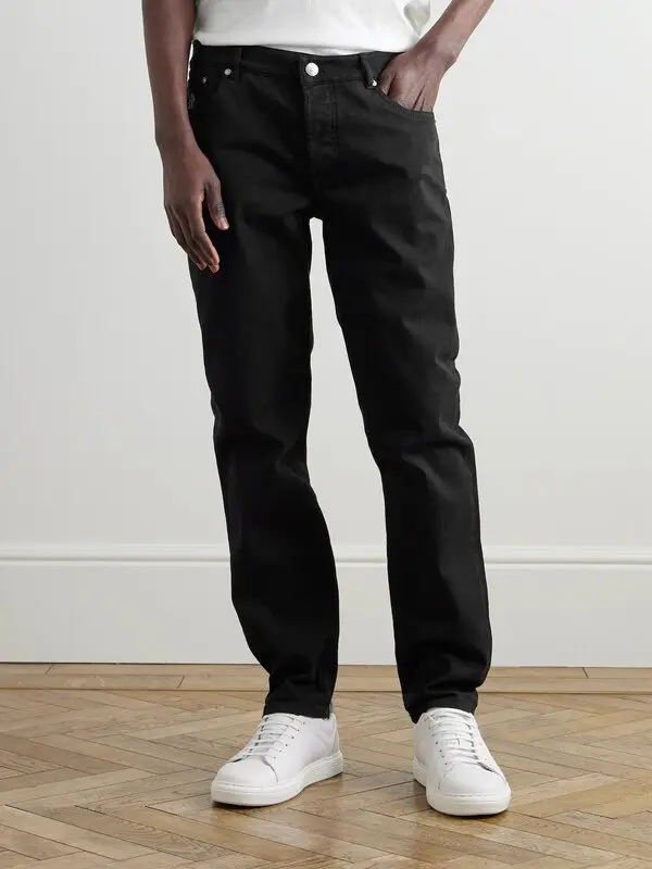 Brunello Cucinelli Slim-fit Straight-leg Jeans - Black