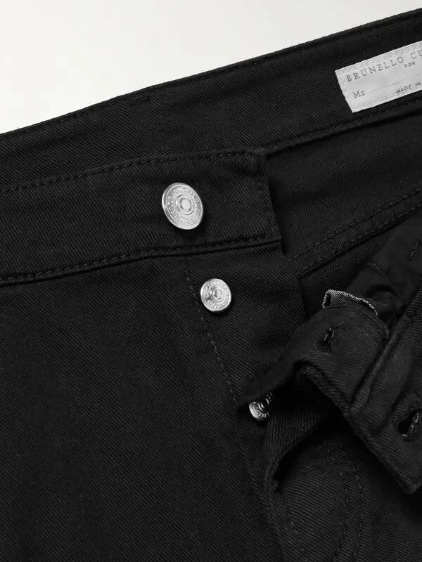Brunello Cucinelli Slim-fit Straight-leg Jeans - Black