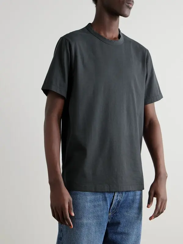 JAMES PERSE Luxe Cotton-jersey T-shirt - Gray