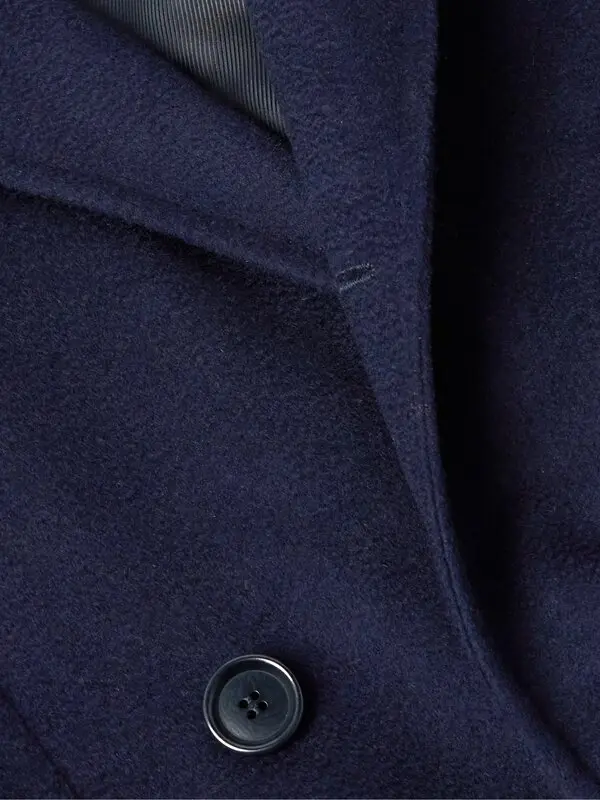 SAMAN AMEL Double-breasted Wool And Cashmere-blend Overcoat
