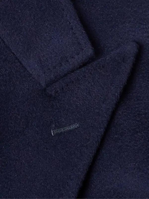 SAMAN AMEL Double-breasted Wool And Cashmere-blend Overcoat