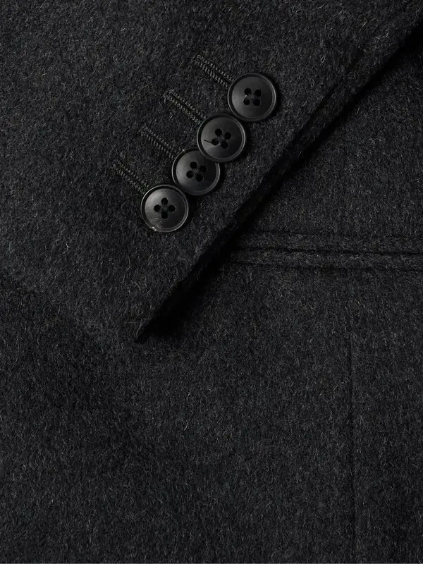 SAMAN AMEL Camel Hair Suit Jacket