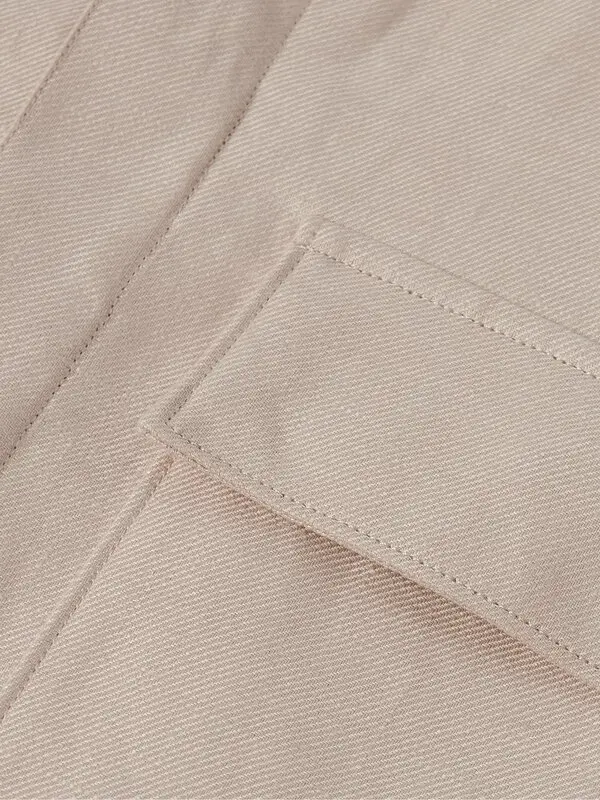 Zegna Linen-twill Overshirt - Neutrals