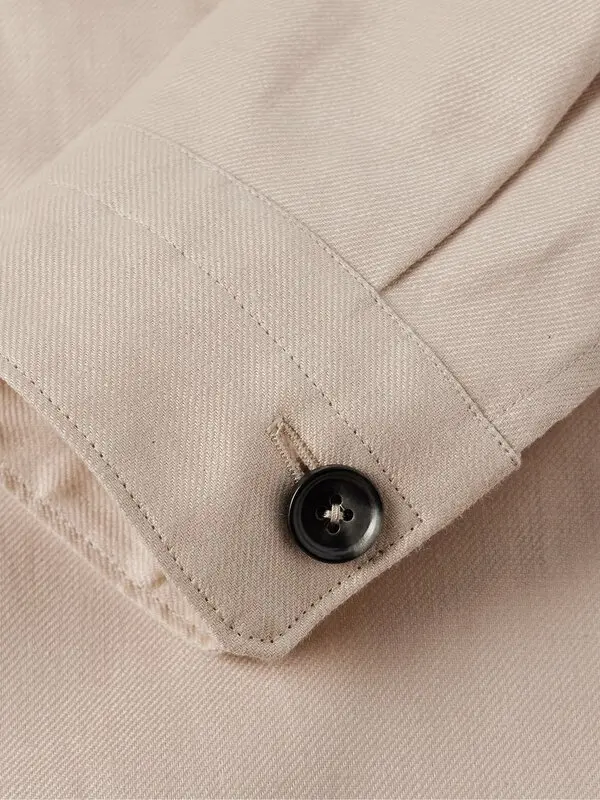 Zegna Linen-twill Overshirt - Neutrals