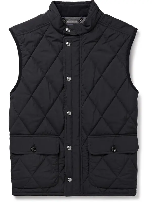 Ralph Lauren Carleton Slim-fit Quilted Shell Down Gilet - Blue