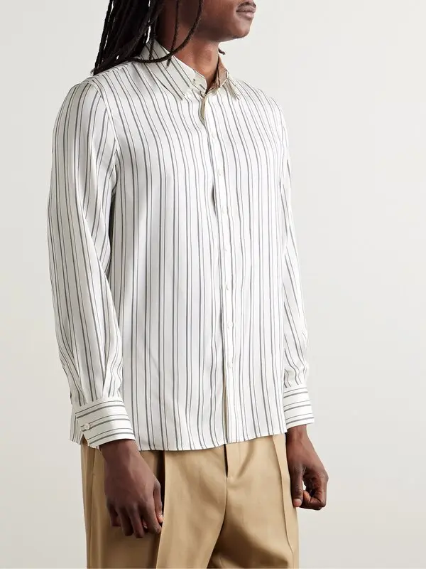 Saint Laurent Striped Silk Shirt