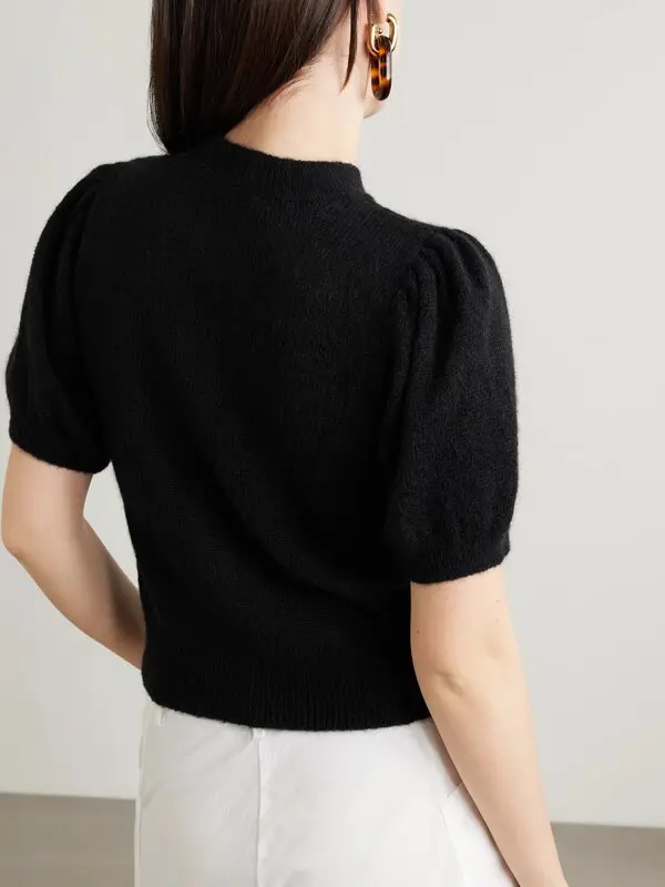 DÔEN Anisa Alpaca-blend Cardigan - Black