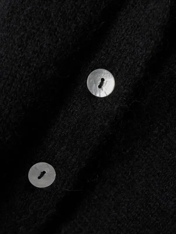 DÔEN Anisa Alpaca-blend Cardigan - Black
