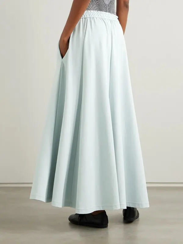 ADIDAS ORIGINALS Pleated Piqué Midi Skirt